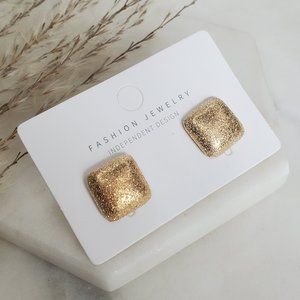 Jewelry | 5 For 25 Gold Color Square Shape Stud Earrings | Poshmark